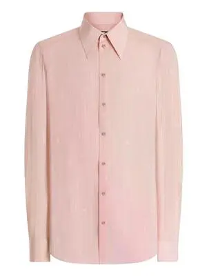 Dolce & Gabbana Buttoned Silk Shirt - Pink