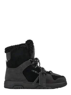 Off-White Panelled Boots - Grey