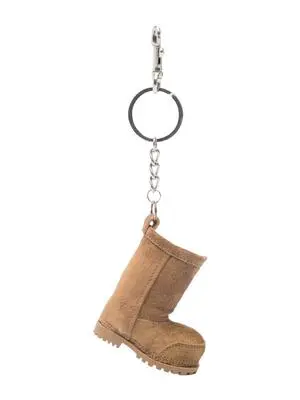 Balenciaga Suede Boot Keyring - Brown