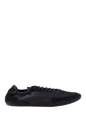 Prada Collapse Re-nylon And Suede Sneakers - Black