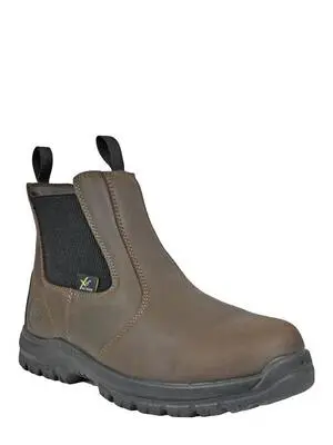 HOSS BOOT COMPANY Chelsea Composite Met Guard Waterproof Work Boot - Brown