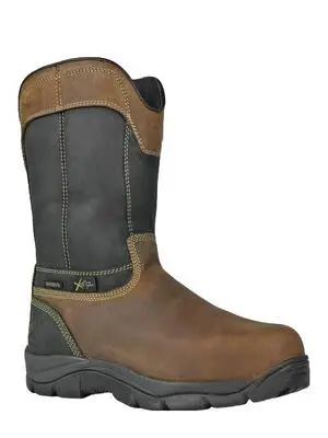 HOSS BOOT COMPANY Hoss Slag Composite Toe Met Guard Work Boots - Brown