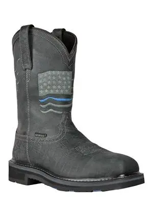 HOSS BOOT COMPANY Hoss Rushmore Composite Toe Work Boots - Black