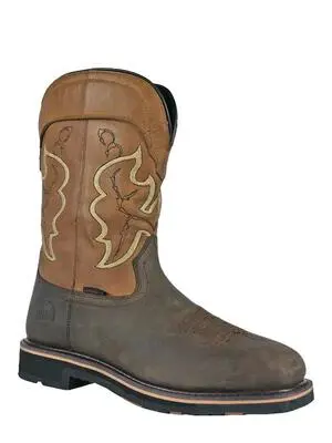 HOSS BOOT COMPANY Hoss Showdown 11-inch Western Composite Toe Work Boot - Brown