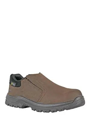 HOSS BOOT COMPANY Hoss Worker Slip On Composite Toe Work Shoe - Brown