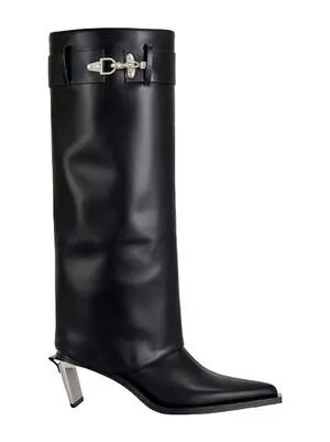 AZALEA WANG Chrono Block Heel Boots - Black