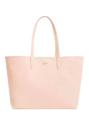 Lacoste Crocodile Appliqué Carry All Tote Pink