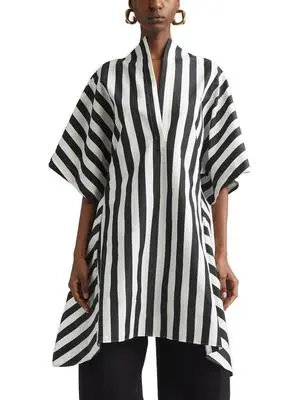 Jacquemus La Tunique Moisson Cotton & Silk Tunic - Jacquard Medium Stripes