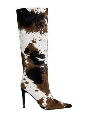 AZALEA WANG Syreali Calf Hair Stiletto Boots - Cow