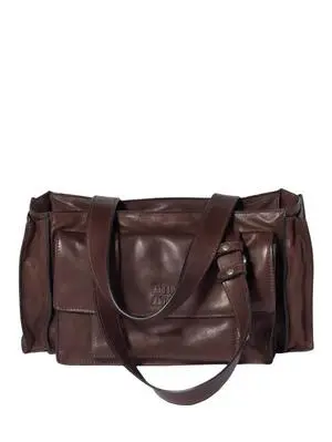 Miu Miu Nappa Leather Shopping Bag - Sienna