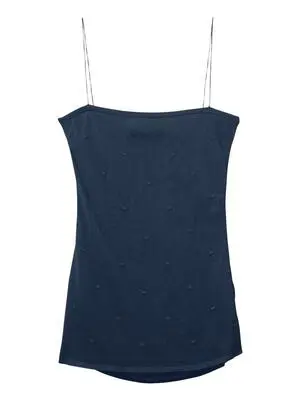 Jacquemus Plumetis Knit Top - Navy