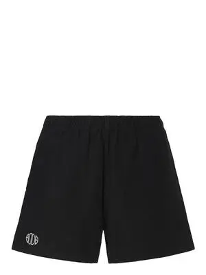 BODE Logo Cotton Twill Bermuda Shorts - Black