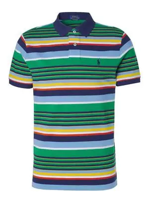 Polo Ralph Lauren Striped Cotton Polo Shirt - Green
