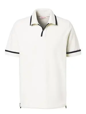 Orlebar Brown Ellery Cotton Terry Polo Shirt - White