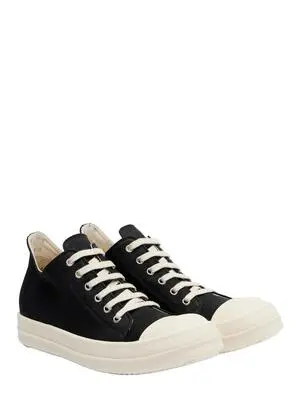 Rick Owens Denim Sneakers - Black