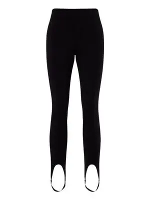 Saint Laurent Jersey Stirrup Leggings - Black