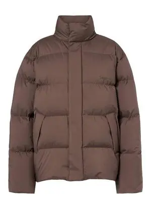 Saint Laurent Technical Canvas Down Ski Jacket - Brown
