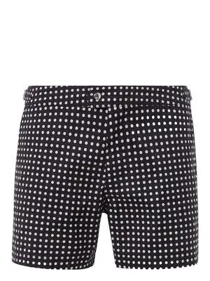TOM FORD Polka-dot Swim Trunks - Black