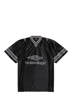 Balenciaga 3b Football Oversized T-shirt - Black
