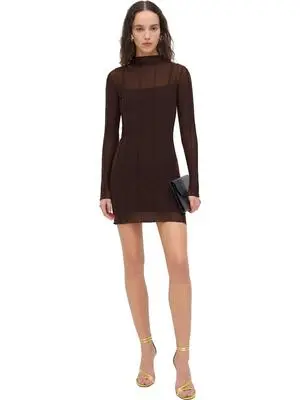 REFORMATION Elani Knit Dress - Brown
