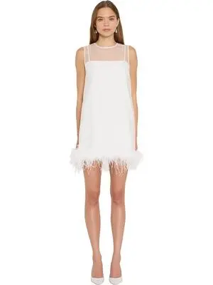 Amanda Uprichard Minnie Silk Organza Mini Dress - Ivory