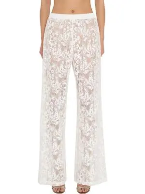 Amanda Uprichard Mariko Lace Pants - Ivory
