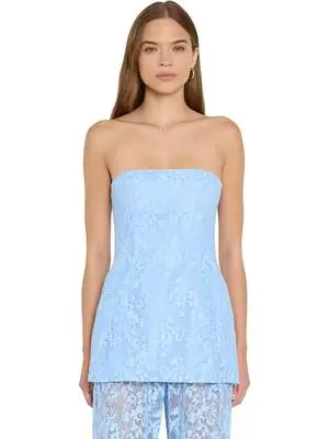 Amanda Uprichard Linda Lace Tunic - Baby Blue