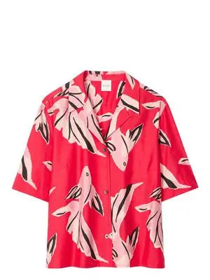 Paul Smith Cotton-silk 'fish' Shirt - Pink
