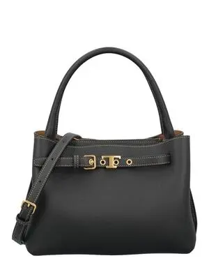 TOD'S Mini Leather Handbag - Black