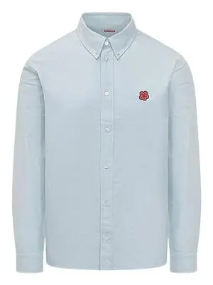 Kenzo Boke Flower Cotton Shirt - Sky Blue