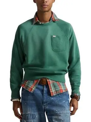 Polo Ralph Lauren Vintage Fit Fleece Crewneck Sweatshirt - Antique Green