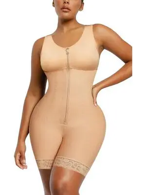 SHAPELLX Full Coverage Sculpting Bodysuit - Pinkish Beige