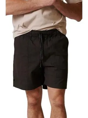 LEISURE LAB Cotton Ripstop Utility Shorts - Moonshine