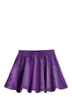CITY THREADS Novelty Circle Skirt Purple Sparkly Shimmer