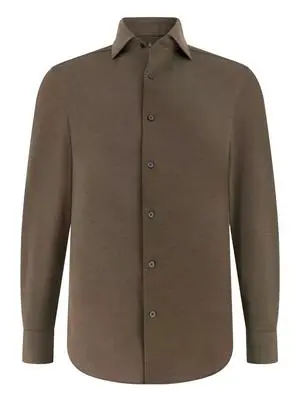 Boggi Milano Jersey Shirt - Brown