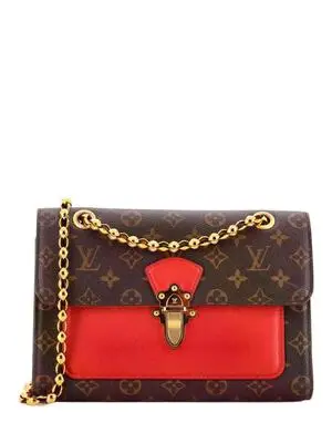 LOUIS VUITTON Victoire Handbag Monogram Canvas And Leather - Brown