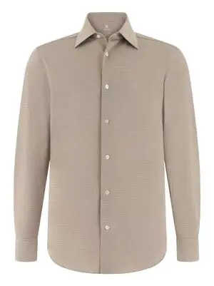 Boggi Milano Jersey Shirt - Neutrals