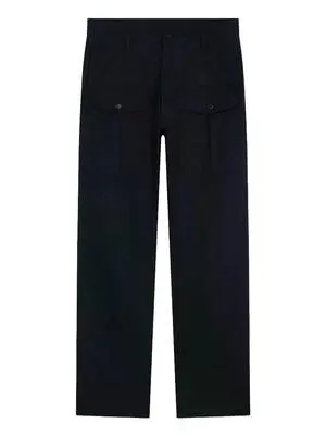 FURSAC Cotton Straight-leg Trousers - Blue