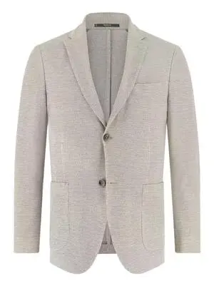 Boggi Milano Textured Patch-pocket Blazer - Neutrals