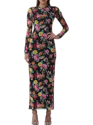 AFRM Didi Printed Maxi Dress - Spring Rose