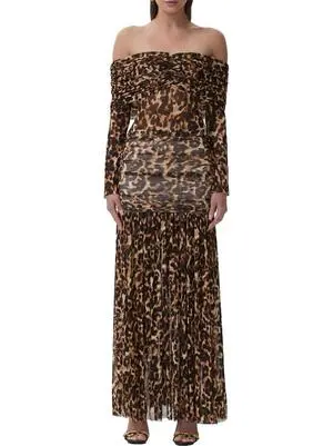 AFRM Emmeline Leopard Print Maxi Dress - Winter Animal