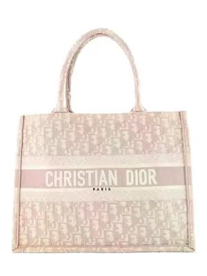 Dior Book Oblique Canvas Medium Tote Bag - Pink