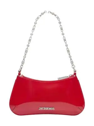 Jacquemus Mini Bisou Chain-strap Shoulder Bag - Red