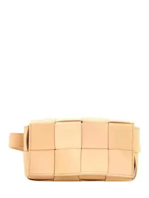 Bottega Veneta Cassette Maxi Intrecciato Leather Belt Bag - Neutrals