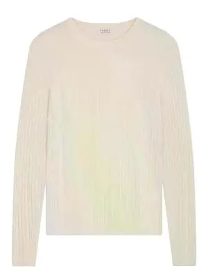 FURSAC Wool Ribbed Knit Sweater - Neutrals
