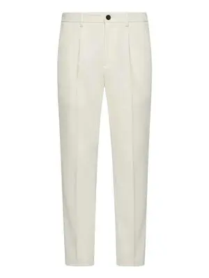 Herno Pleated Trousers - Neutrals