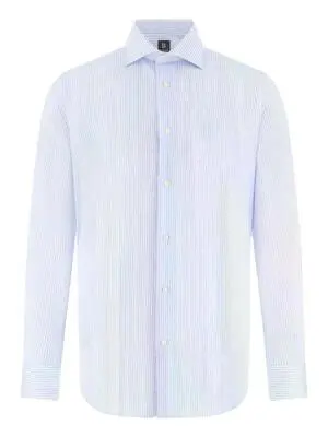 Boggi Milano Striped Windsor-collar Shirt - White