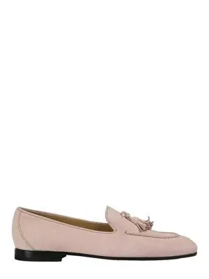 DOUCAL'S Tassels Suede Loafers - Pink