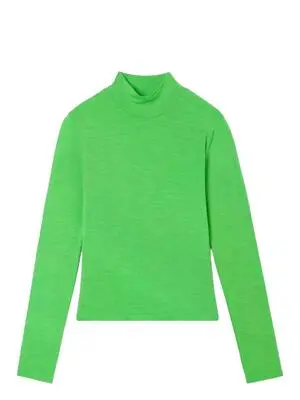 Sunnei High-neck Long-sleeve T-shirt - Green
