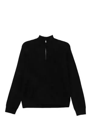 CROQUIS Zipped Sweater - Black